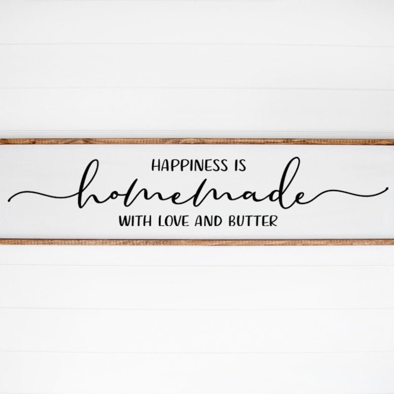 Happiness is Homemade Sign - Etsy