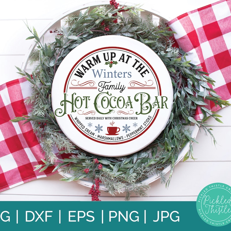 Hot Cocoa Sign Svg - Etsy
