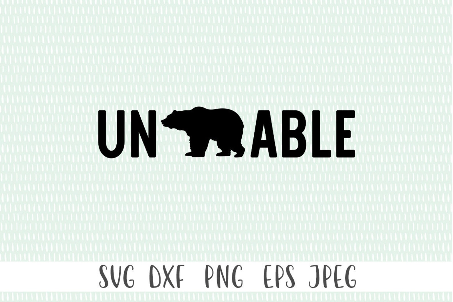 Funny Quote SVG Unbearable - Etsy