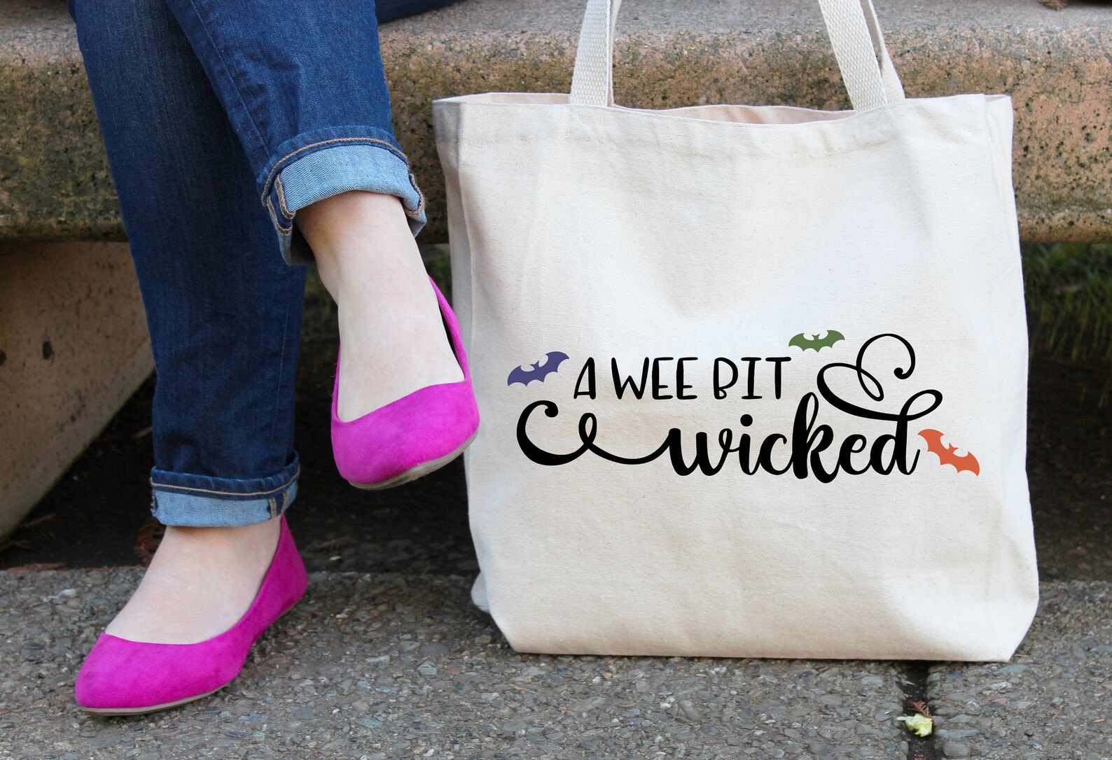 Halloween SVG A Wee Bit Wicked Svg Png Eps Dxf Jpeg | Etsy