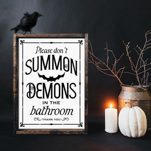 Funny Halloween Sign SVG - Keep the Bathroom Devil-free With This ...