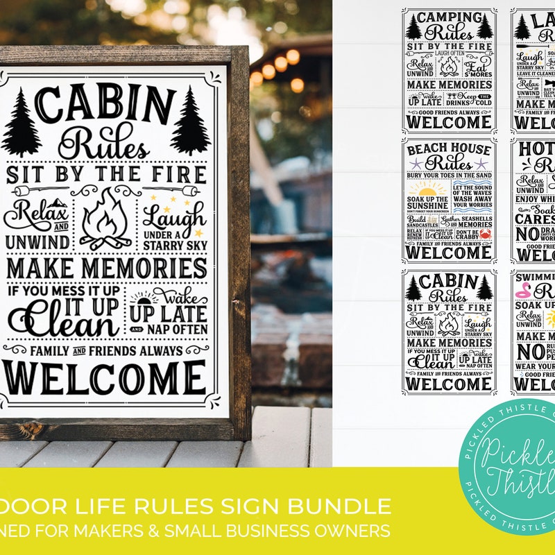 Family Rules Svg - Etsy