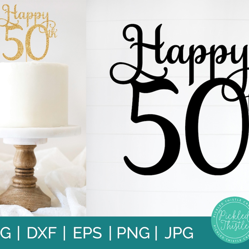 Cake Topper Svg - Etsy