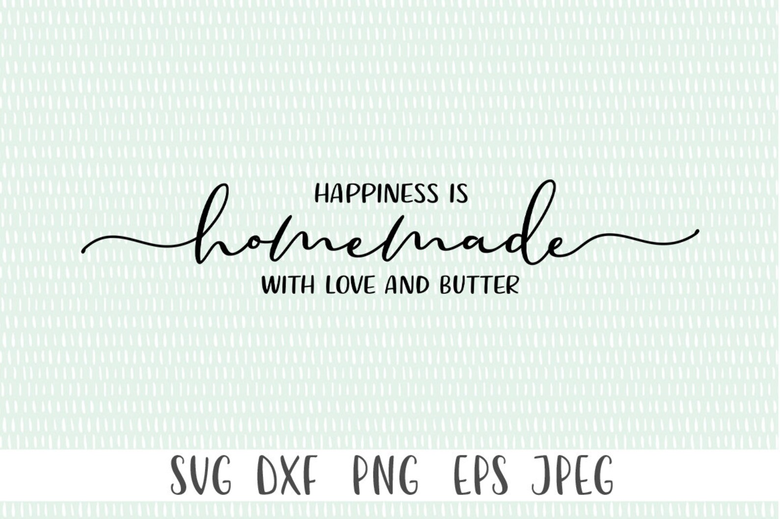Kitchen Farmhouse Sign SVG Happiness is Homemade With Love - Etsy