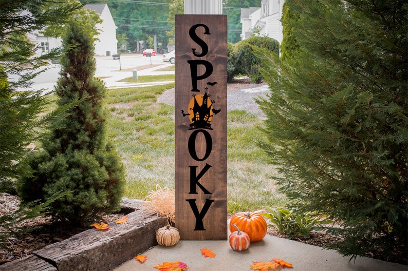 Halloween Porch Sign SVG Bundle: Spooky Welcome Designs (digital ...