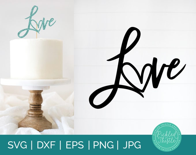 Te Amo SVG, Te Amo Cake Topper SVG, Happy Valentine's Day Svg ...