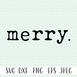Merry SVG - Christmas T-shirt Svg, Christmas Svg, Holiday Svg - Etsy