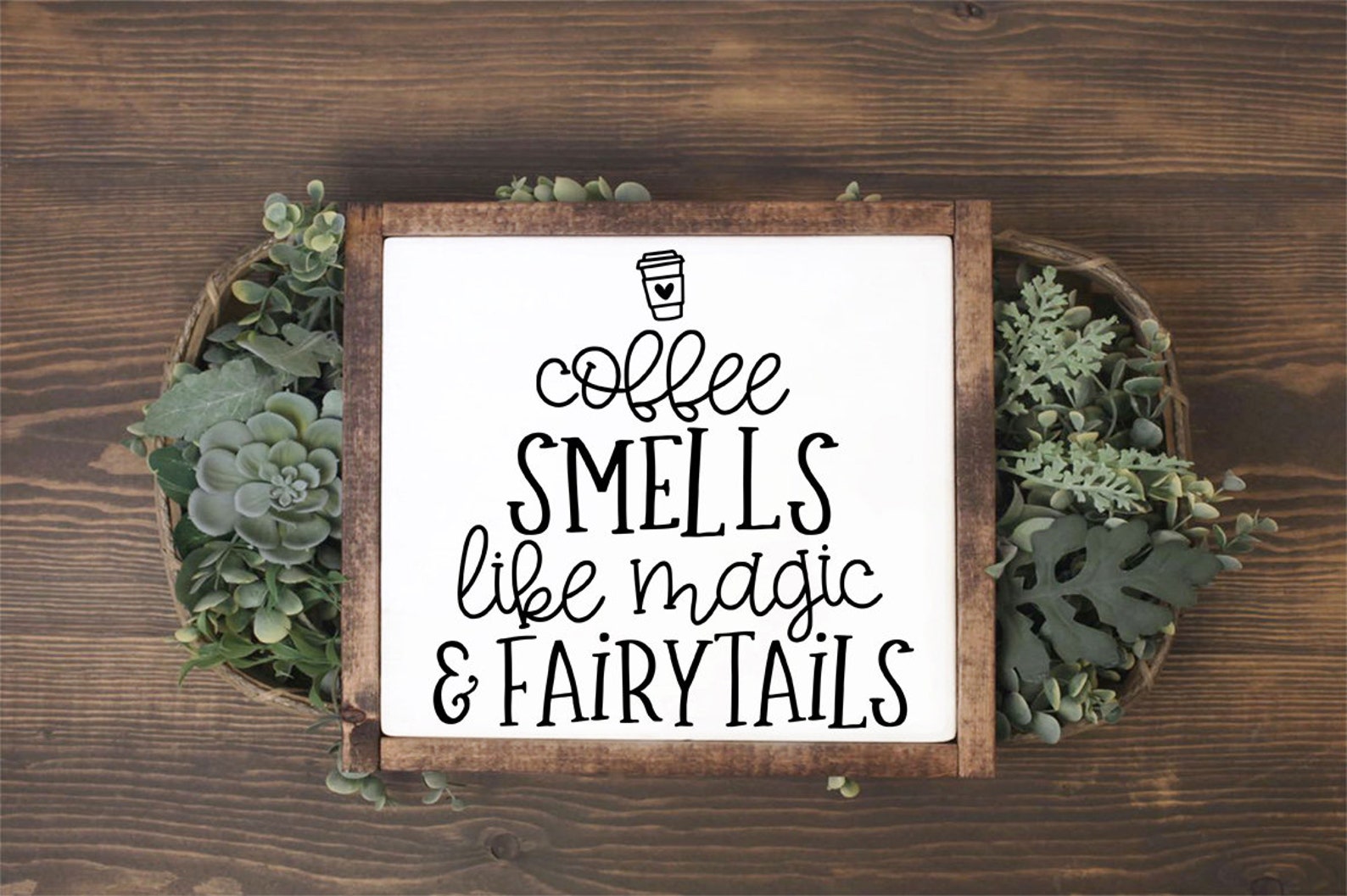 Coffee Quote SVG - Coffee Smells Like Magic and Fairytails - Etsy
