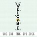 Welcome Tall Sign SVG Front Porch Sign Halloween Sign - Etsy