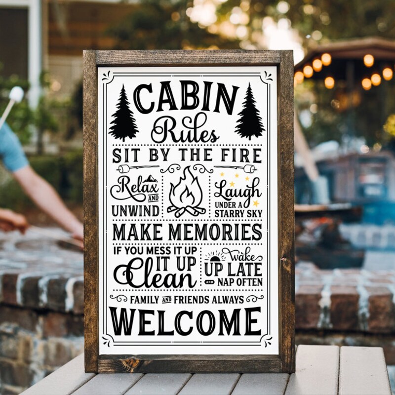 Cabin Rules - Etsy
