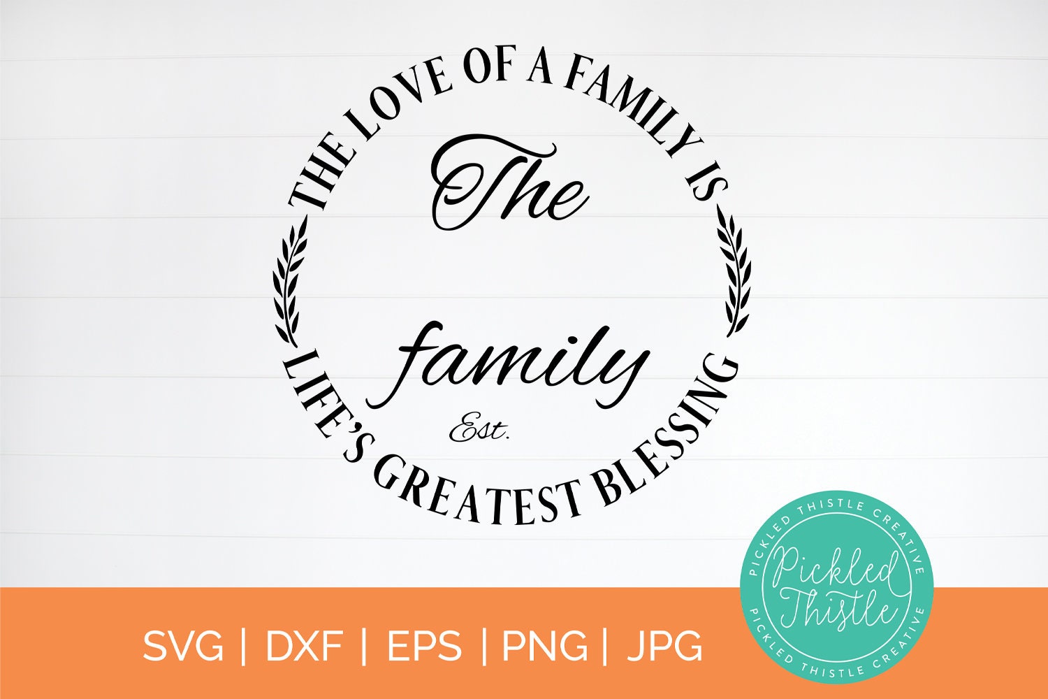 Family Quote SVG Cut File the Love of A Family is Life's - Etsy
