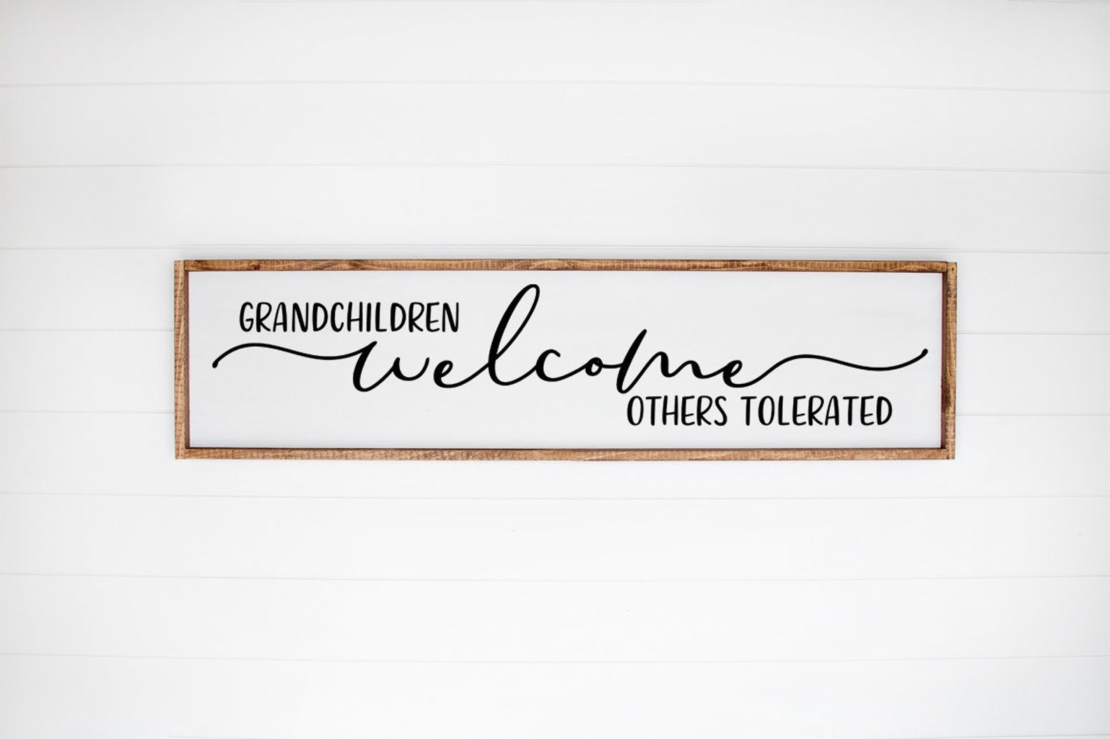 Grandparents Welcome Sign - Grandchildren Welcome Others Tolerated - Etsy