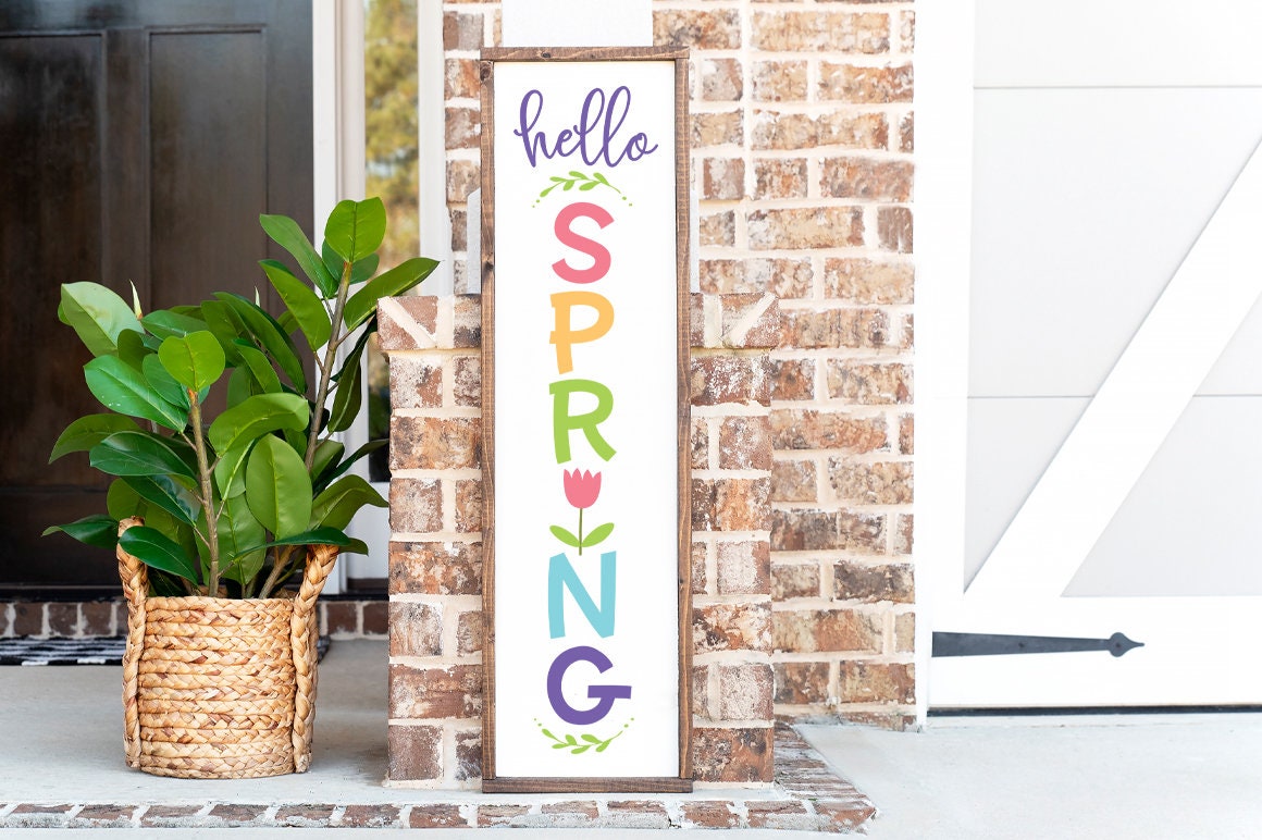 Spring Front Porch Sign Mini Bundle Easter Tall Sign Bundle - Etsy