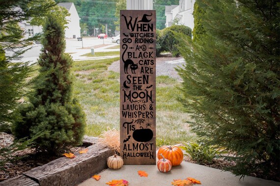 Halloween Tall Sign SVG Halloween Svg Front Porch Sign | Etsy