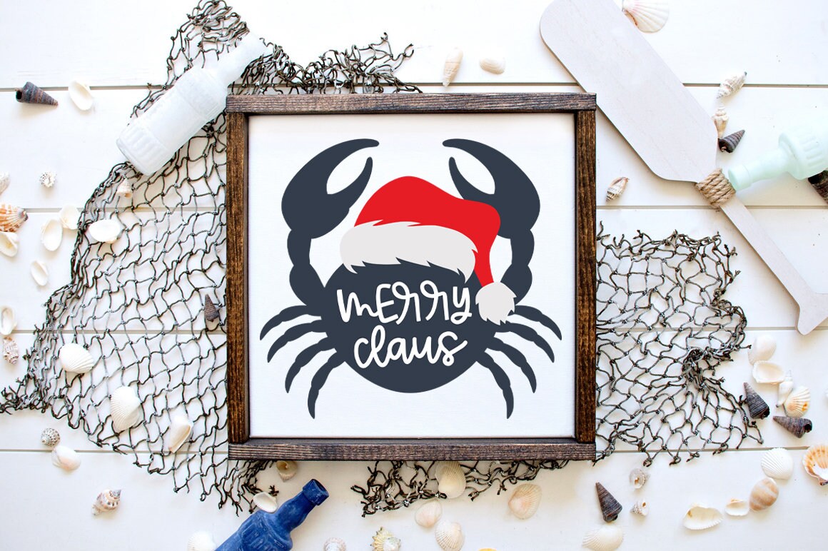 Coastal Christmas SVG Bundle - Beach Christmas Decor Cut Files - Etsy