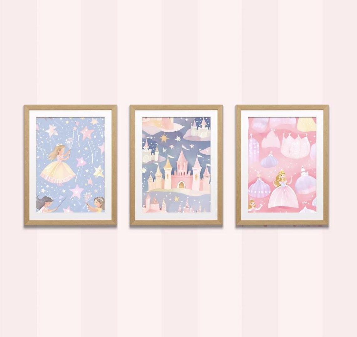 Princess Nursery Art Prints: Fairytale Kids Room Decor (digital ...