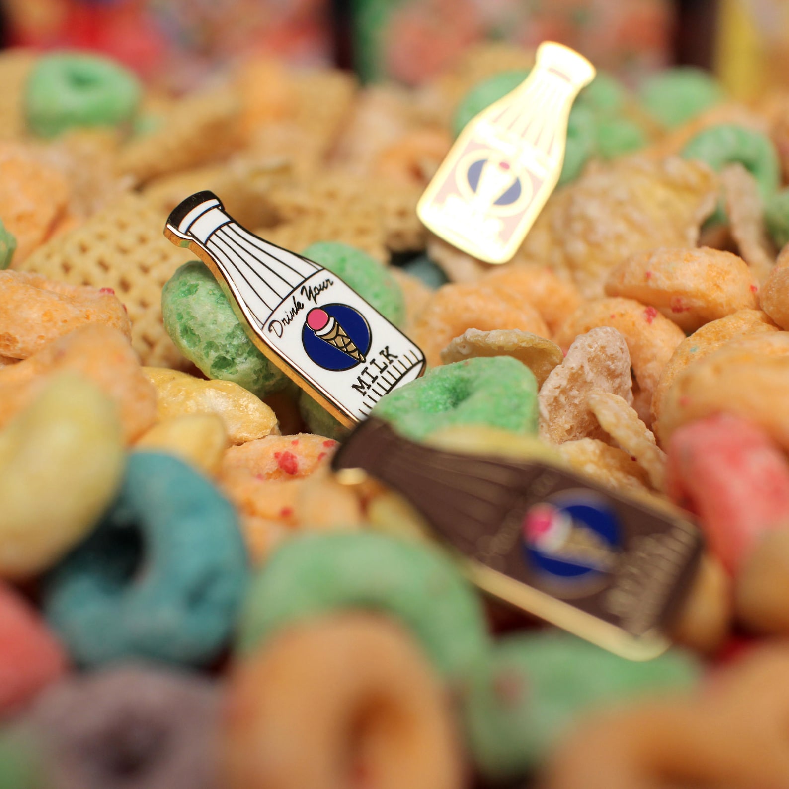 Milk Bottle Building Pin | Etsy