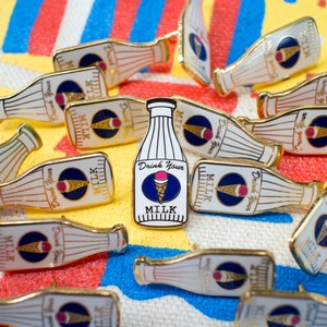 Milk Bottle Building Pin - Etsy