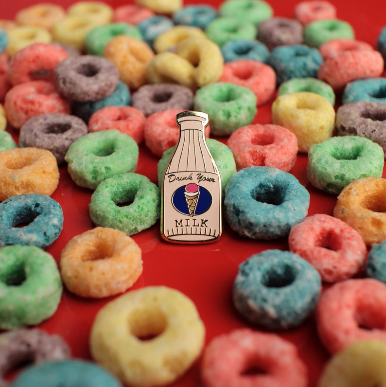 Milk Bottle Building Pin - Etsy