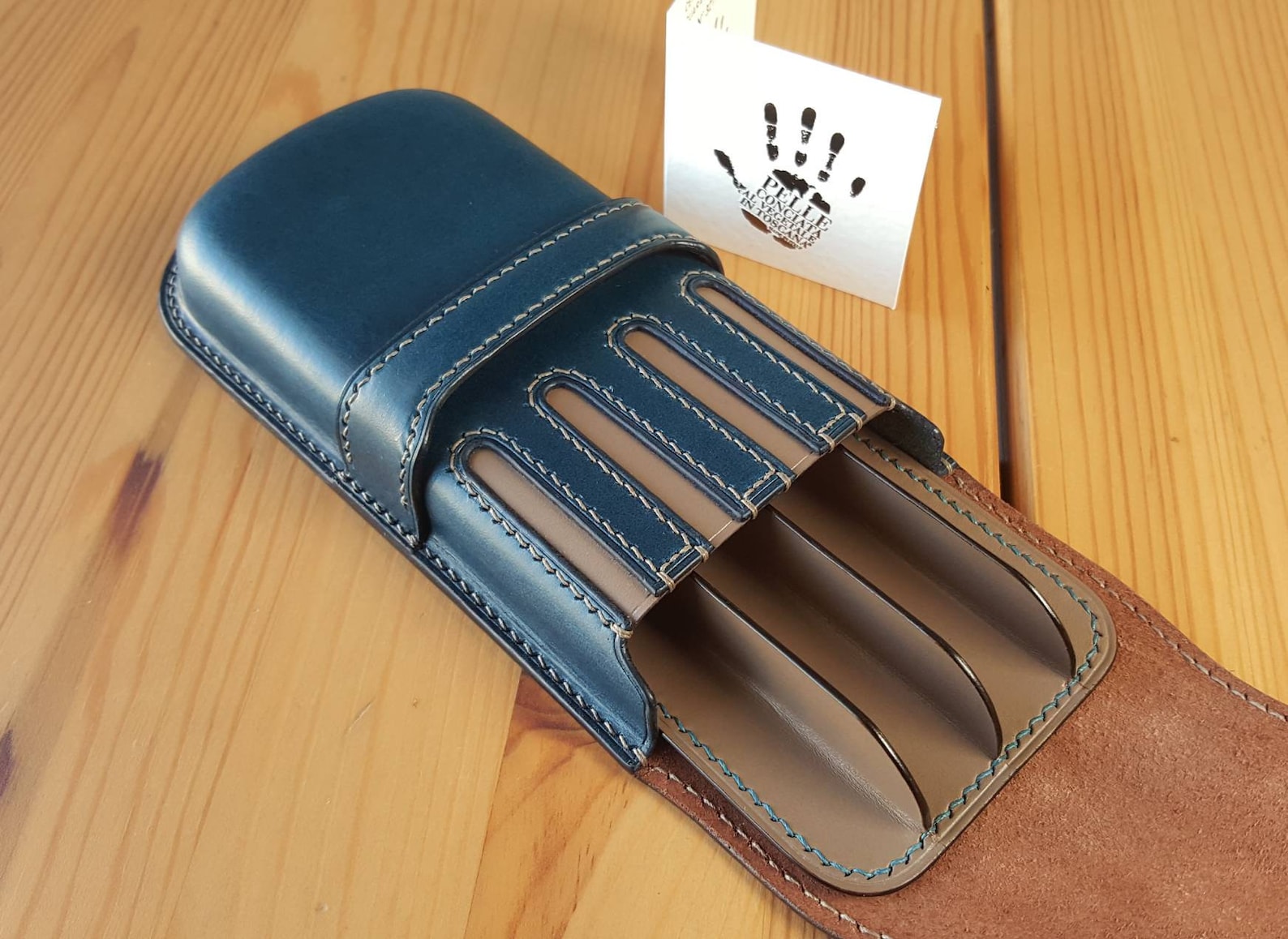 Fountain Pen Case Luxury Pen Case Italian Leather 4 Pens - Etsy