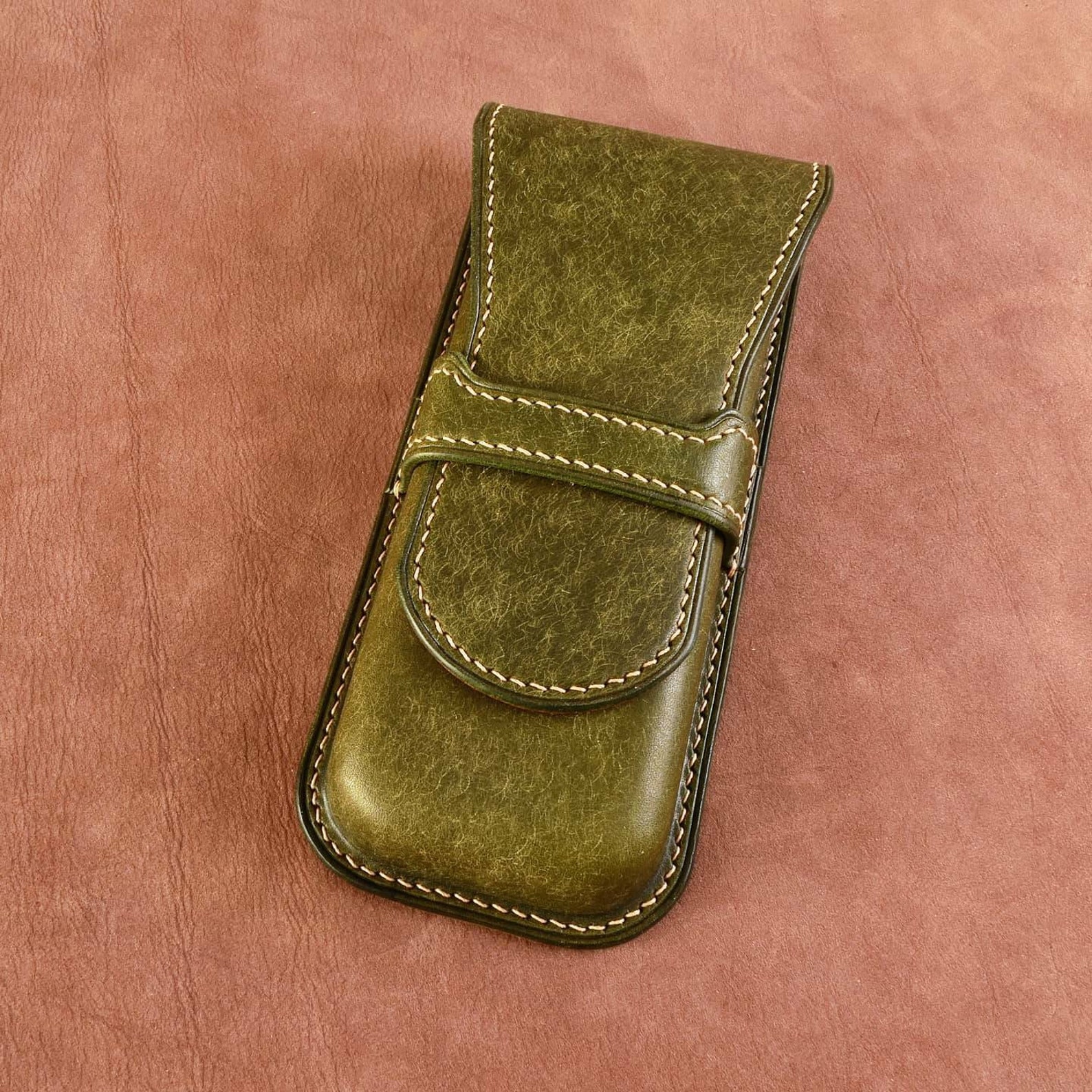Fountain Pen Case, Luxury Pen Case, Italian Leather, 3 Pens - Etsy