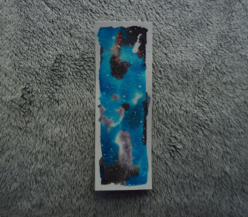 Cosmic Galaxy Watercolor Bookmark - Etsy