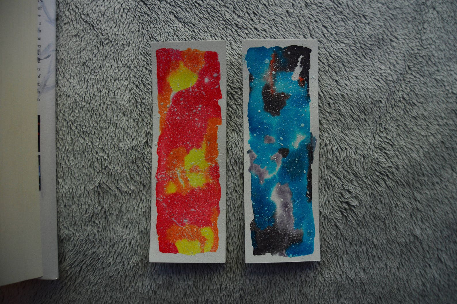 Cosmic Galaxy Watercolor Bookmark - Etsy