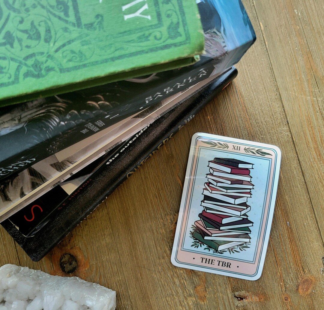 The TBR - Bookish Tarot Sticker - to Be Read Stack - Etsy