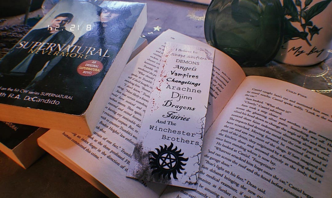 UPDATED I Believe in the Winchesters - Supernatural Inspired Bookmark ...