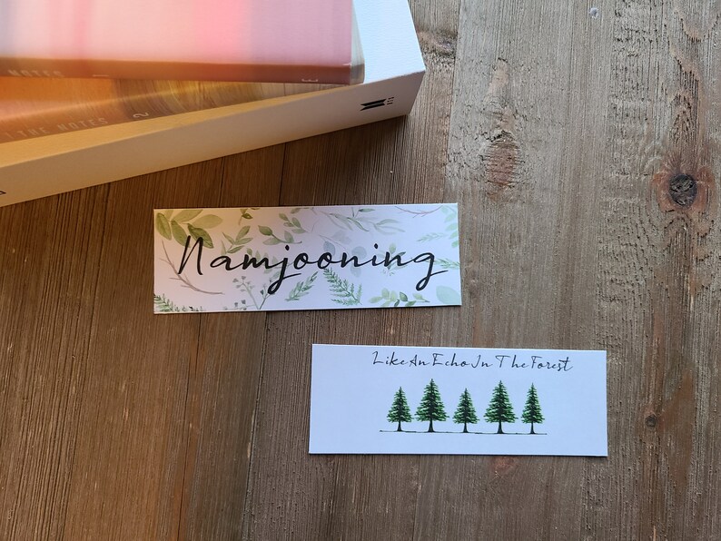 BTS Namjoon Inspired Bookmark - Namjooning - Etsy