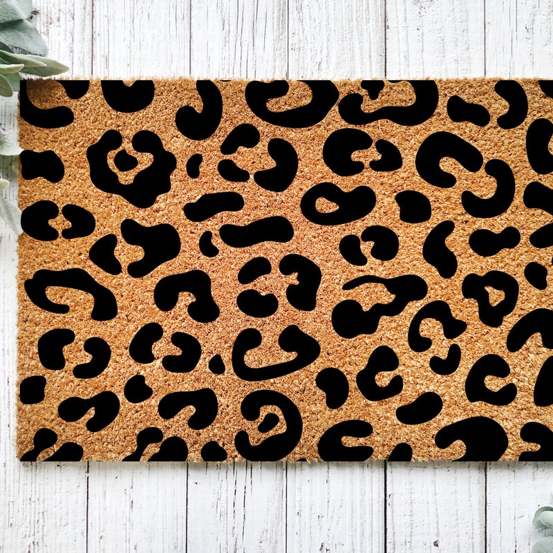 Leopard Door Mat - Etsy