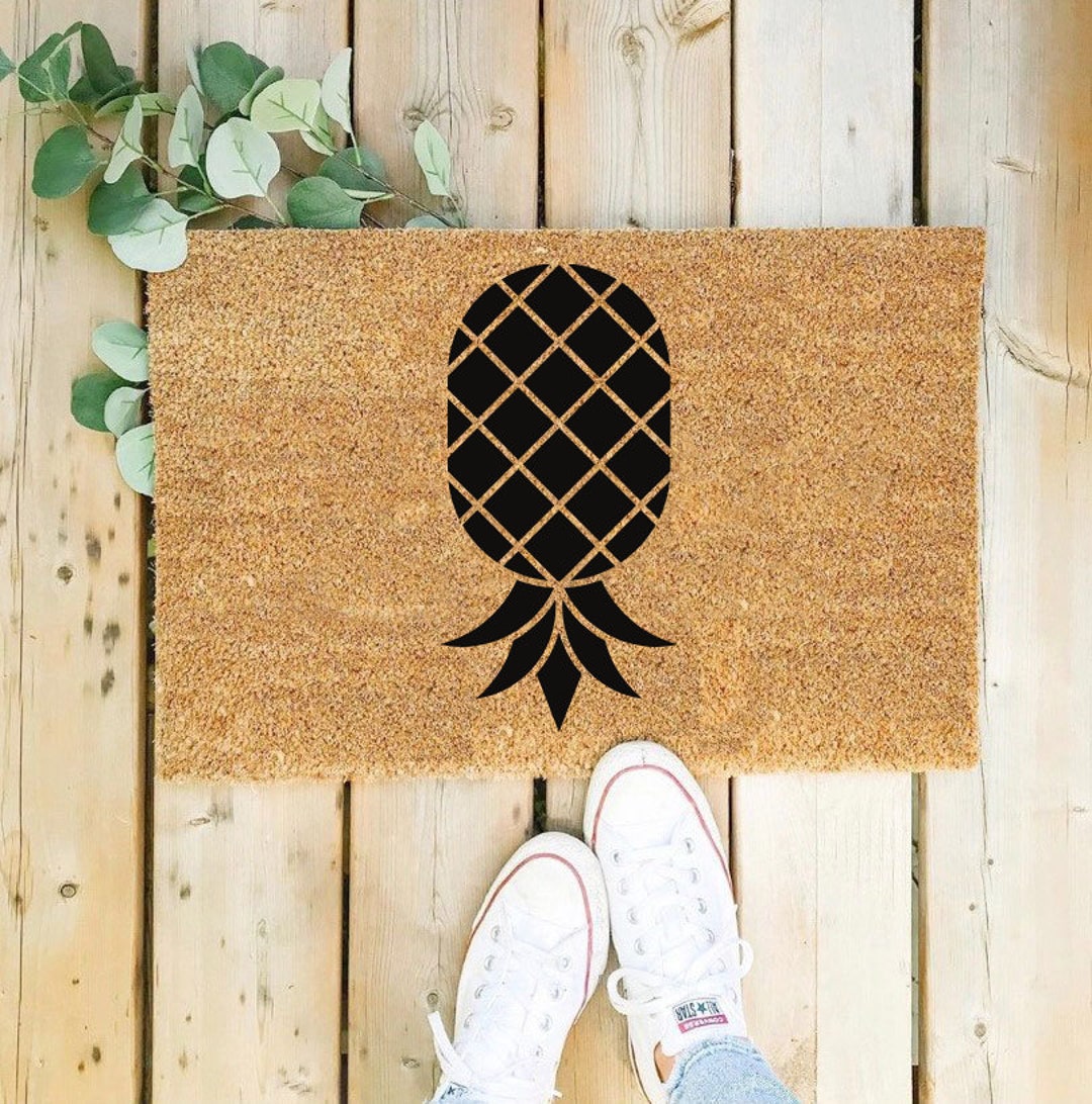 Upside Down Pineapple Doormat / Swinger / Welcome Mat / Custom Doormat ...