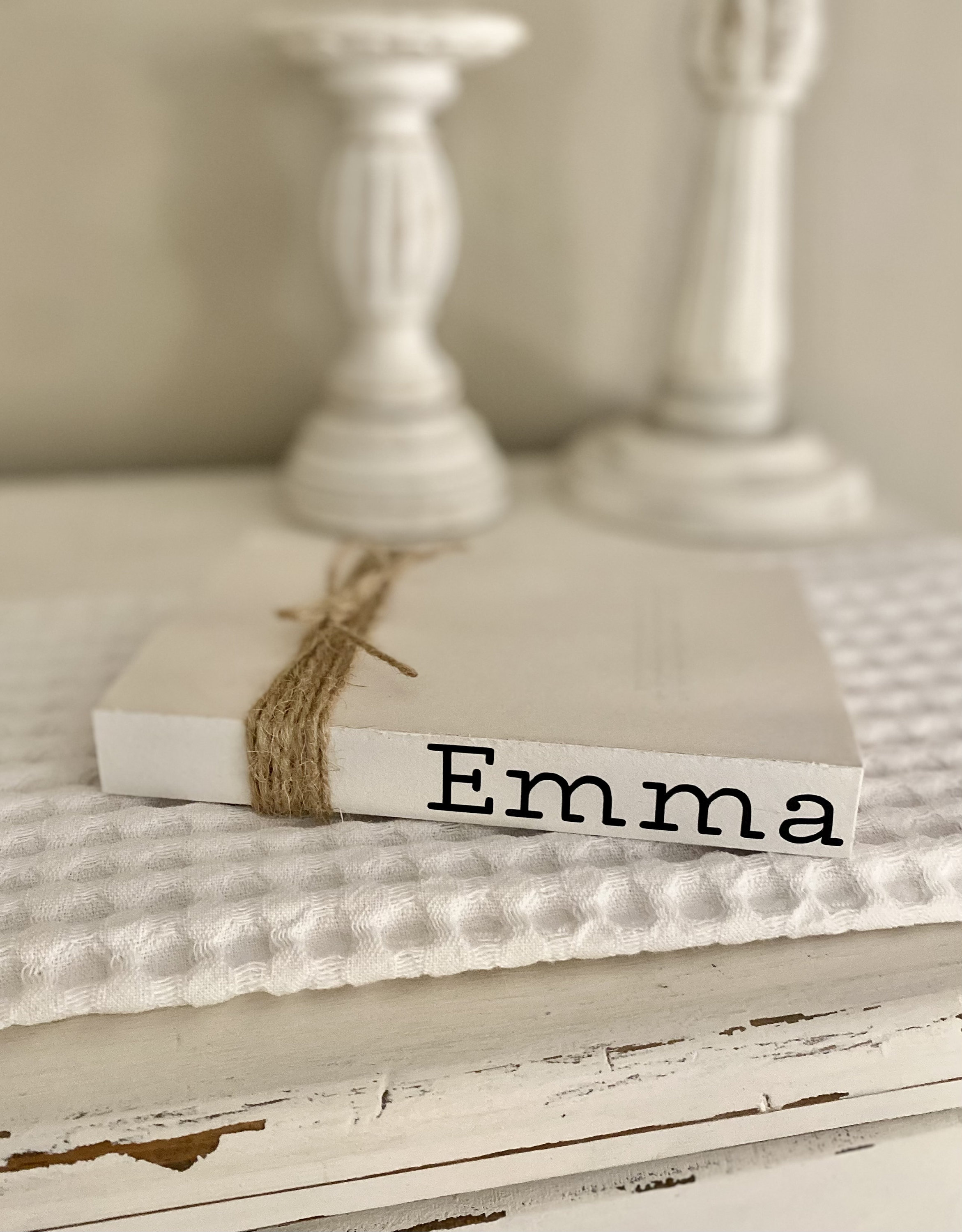 Personalized Books / Farmhouse Books / Rustic Home Decor / Personalized ...