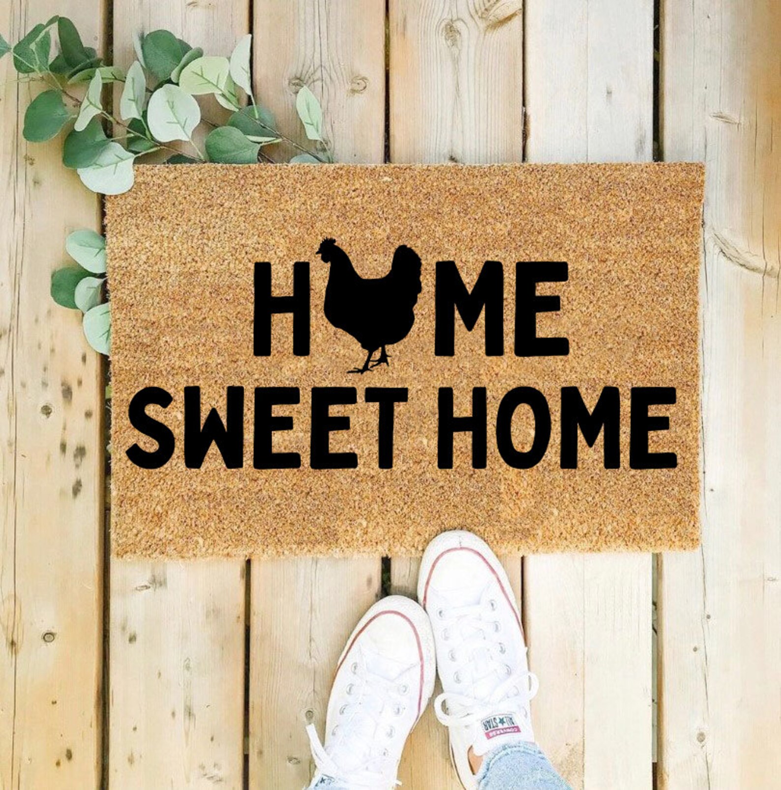 Home Sweet Home / Chicken Doormat / Personalized / Welcome Mat ...