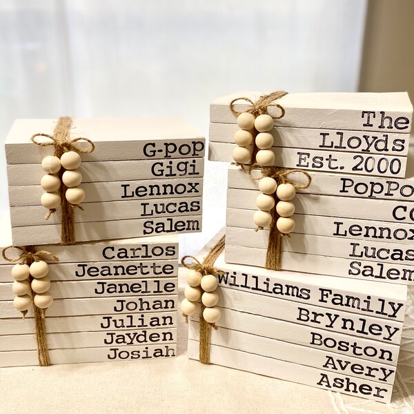 Personalized Stamped Books - Etsy