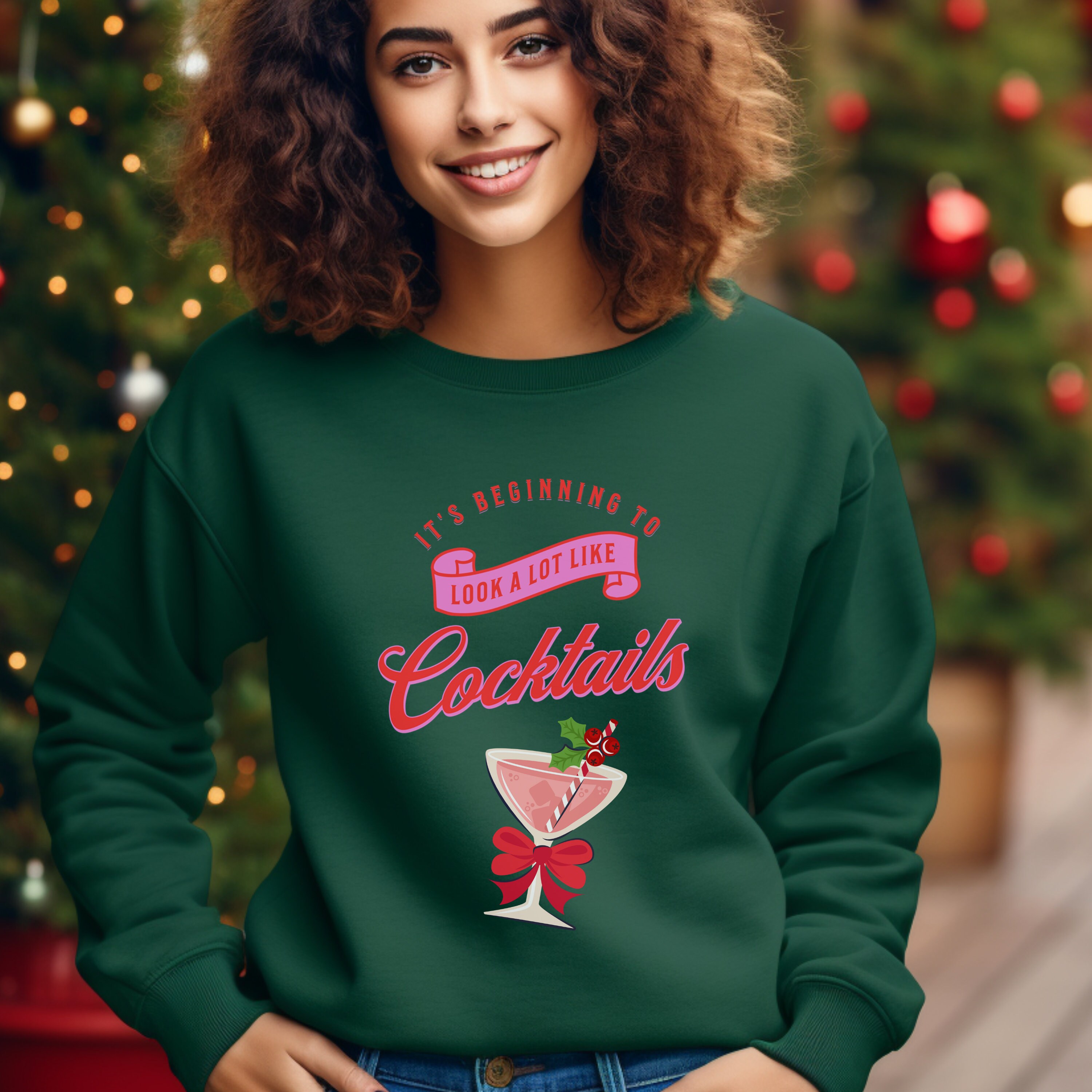 Christmas Sweatshirt, Christmas Gift, Holiday Clothing Women, Christmas ...