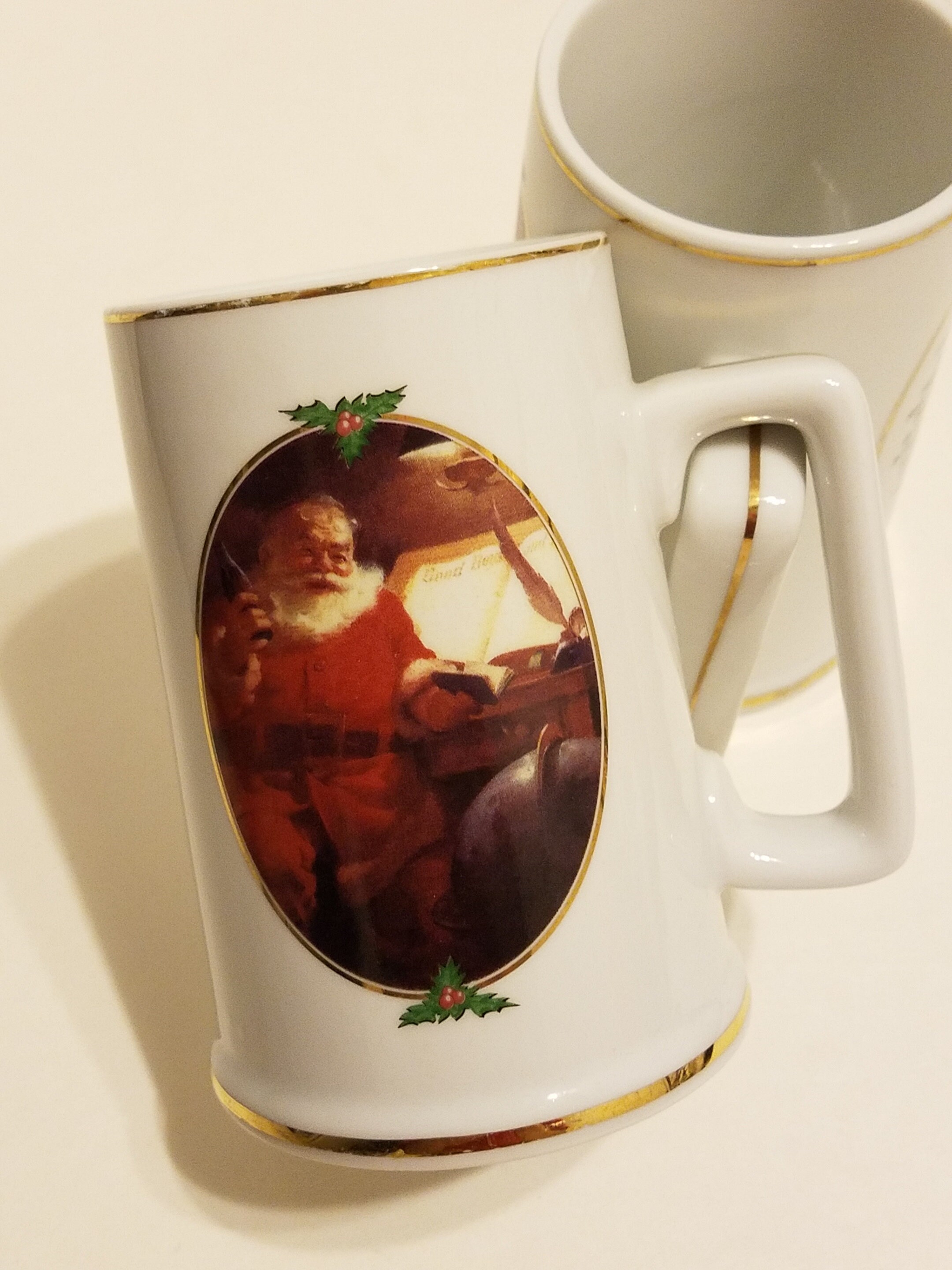 1996 Coca Cola Collector Edition Holiday Mugs, Coca Cola Santa Claus ...