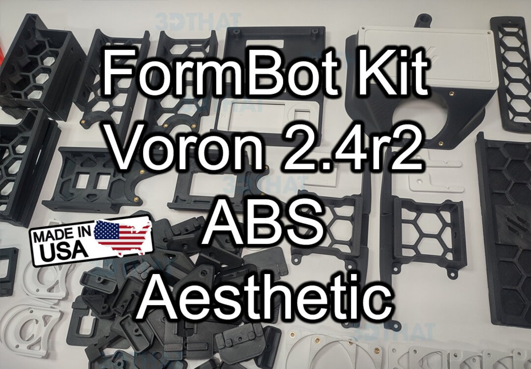 Formbot Aesthetic ABS Voron 2.4r2 Printed Parts Kit - Threaded Inserts ...