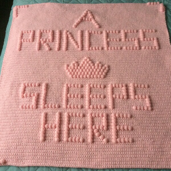Princess Crochet Blanket - Etsy