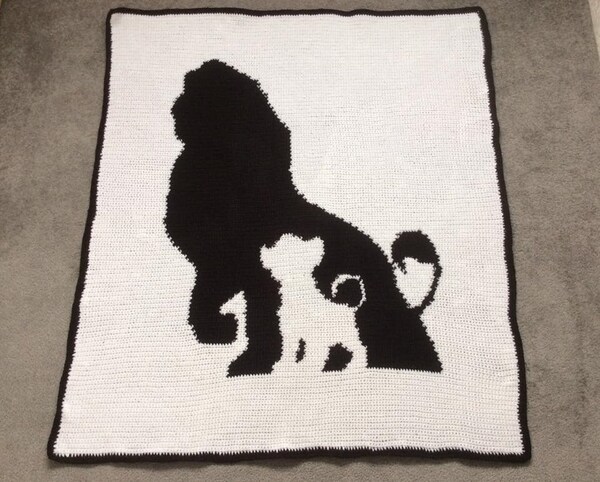 Lion Graph Blanket Pattern - Etsy Canada