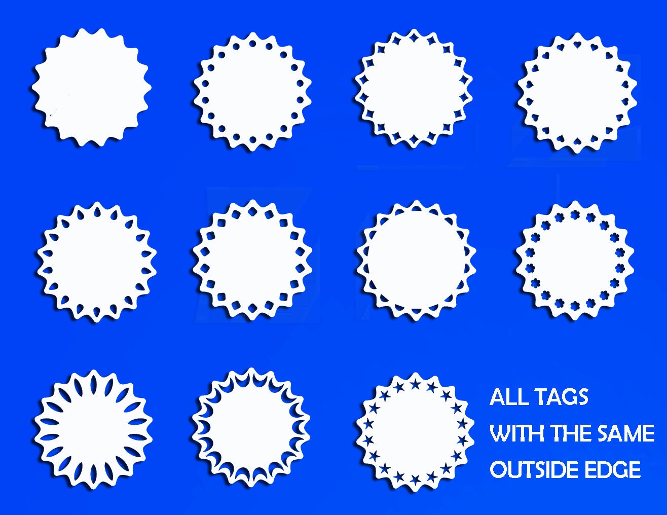 40 CIRCLE TAGS TEMPLATE Instant Download Svg Eps Pdf Png Studio Dxf Ai ...