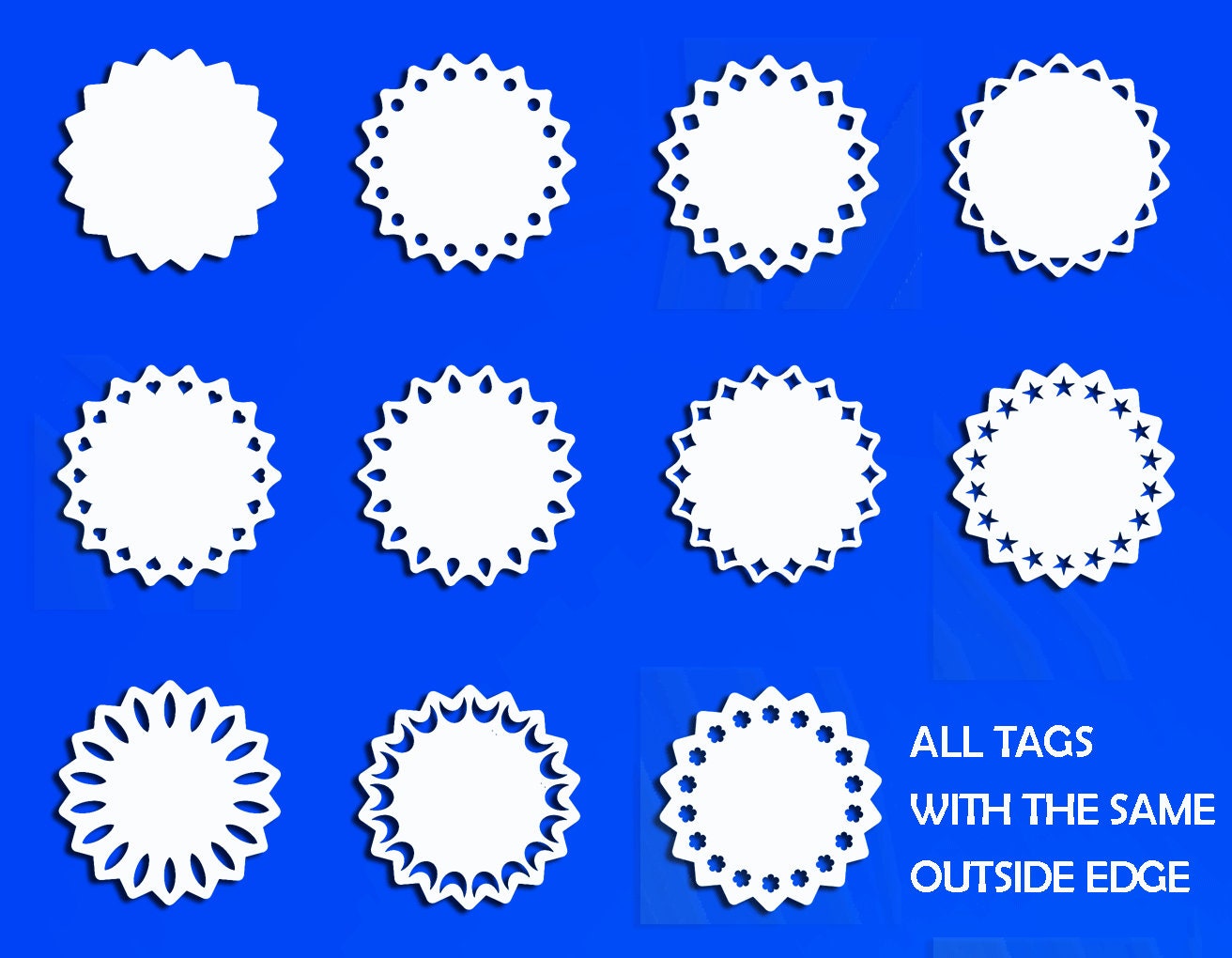 40 CIRCLE TAGS TEMPLATE Instant Download Svg Eps Pdf Png Studio Dxf Ai ...
