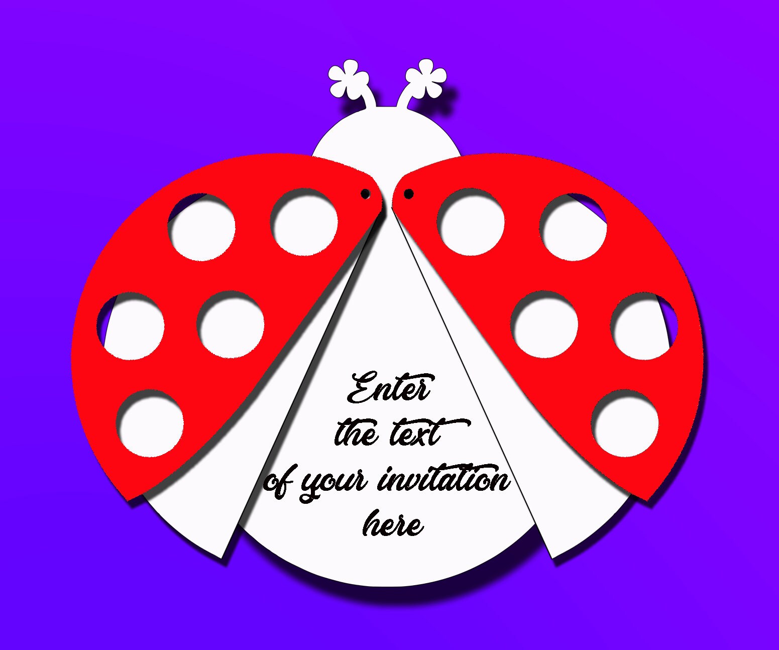 LADYBUG INVITATION SET Instant Download Svg Eps Pdf Png Studio Dxf Ai ...