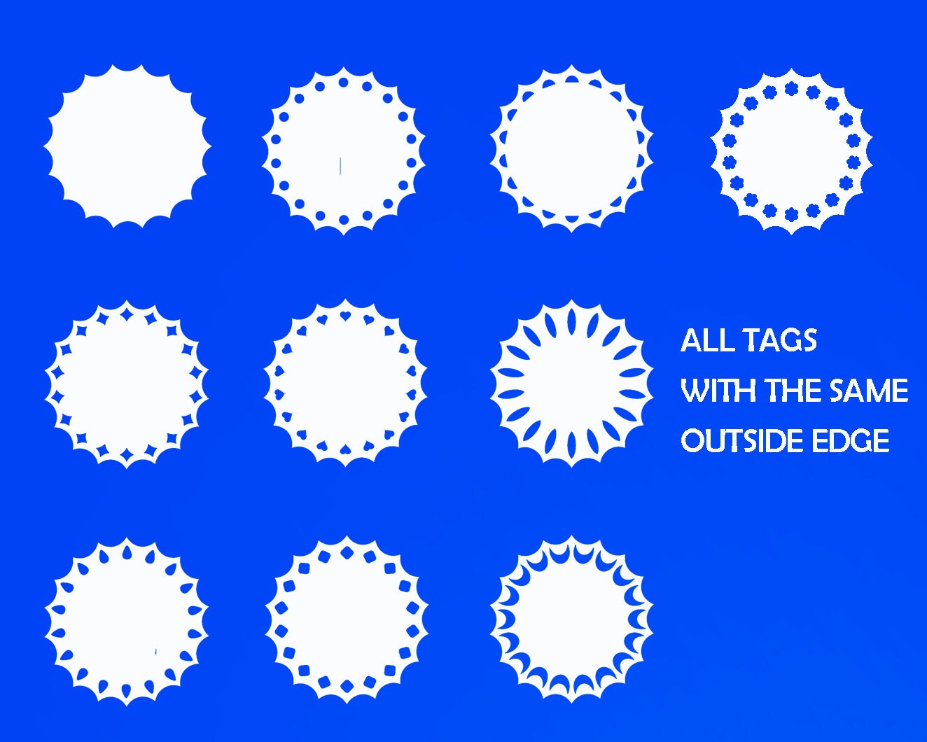 40 CIRCLE TAGS TEMPLATE Instant Download Svg Eps Pdf Png Studio Dxf Ai ...