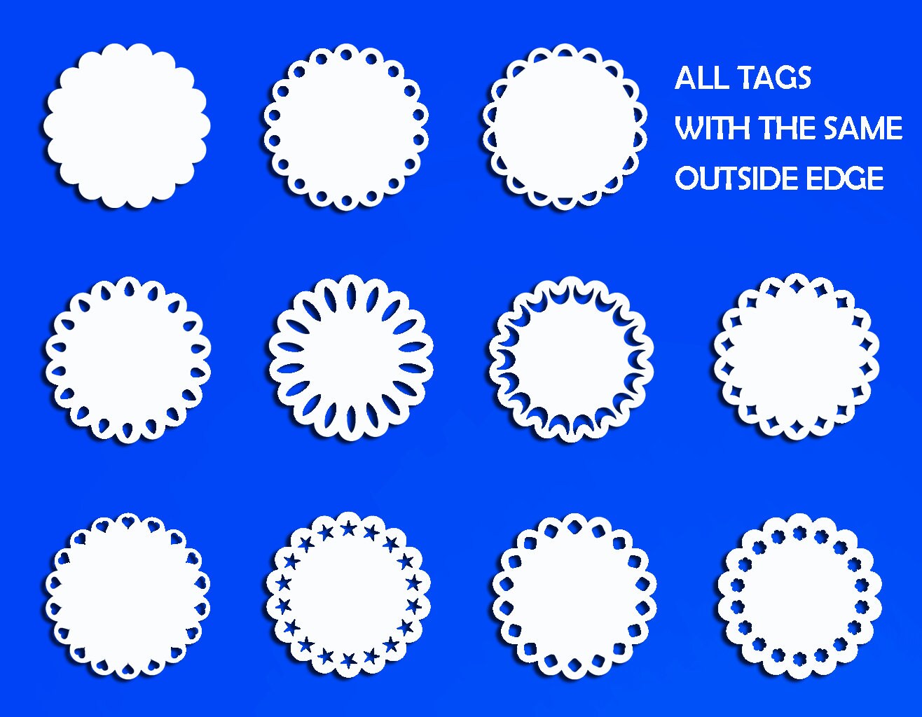 Buy 40 CIRCLE TAGS TEMPLATE Instant Download Svg Eps Pdf Png Studio Dxf ...