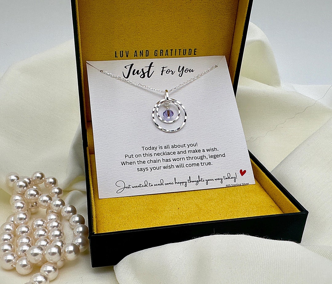 Personalized Thoughtful Gift- Just for You, Unique 2 Circle Hammered ...
