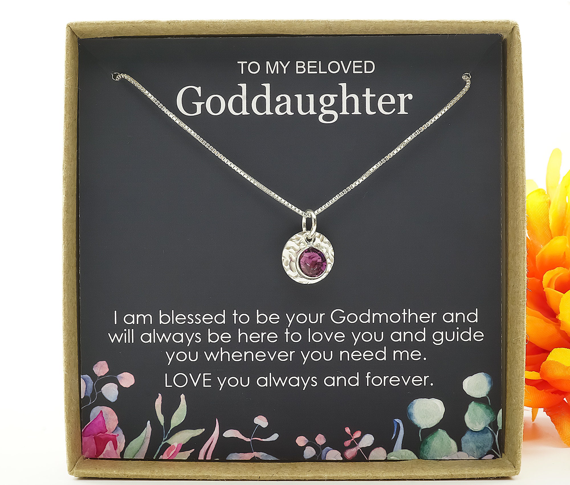 Goddaughter Gifts From Godmother Goddaughter Necklace - Etsy