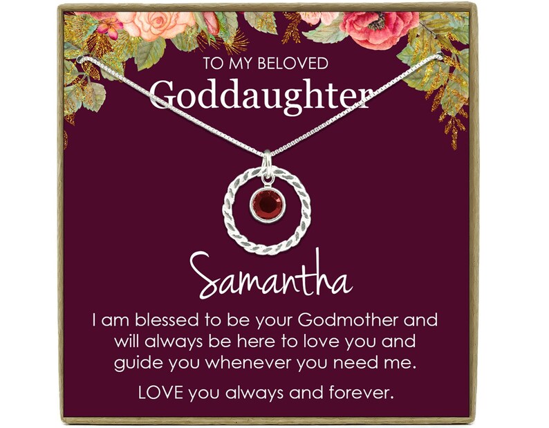 Goddaughter Gifts From Godmother Goddaughter Necklace - Etsy