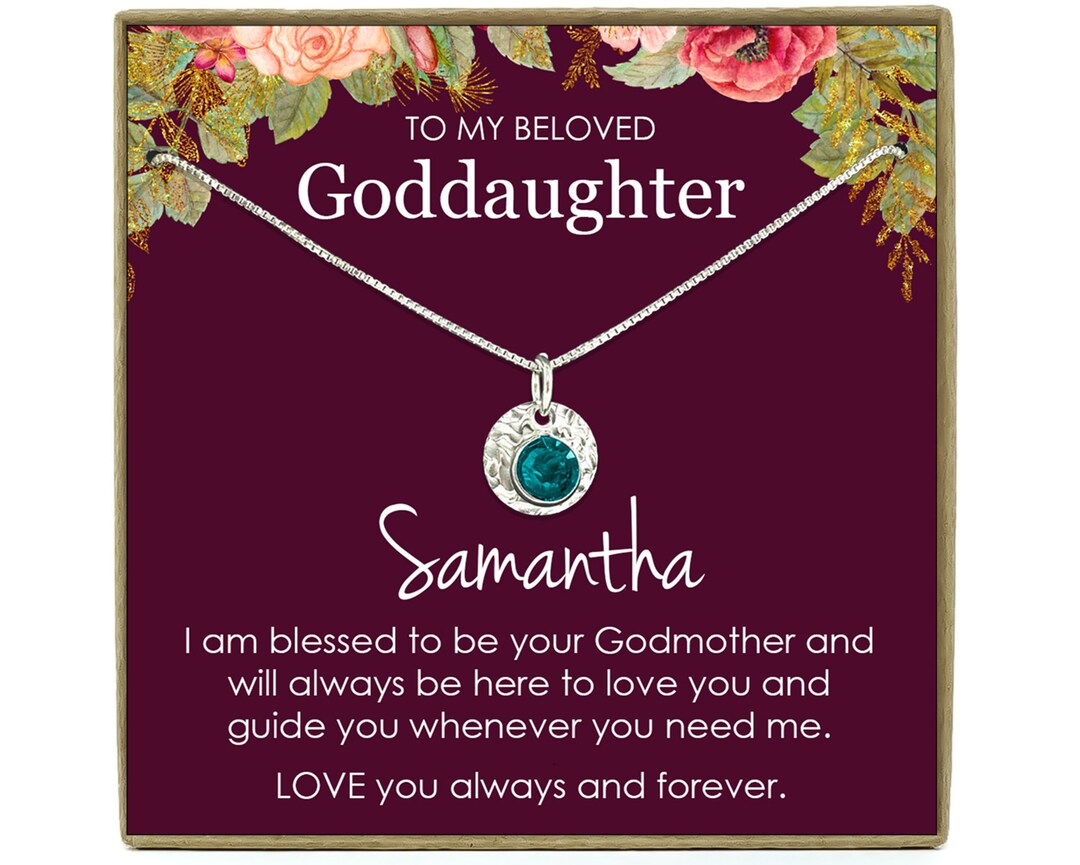 Goddaughter Gifts From Godmother, Goddaughter Necklace, Goddaughter ...