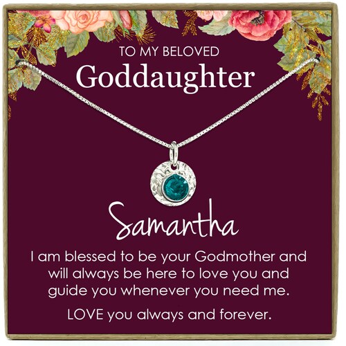 Goddaughter Gift Goddaughter Necklace Confirmation Gift - Etsy Canada